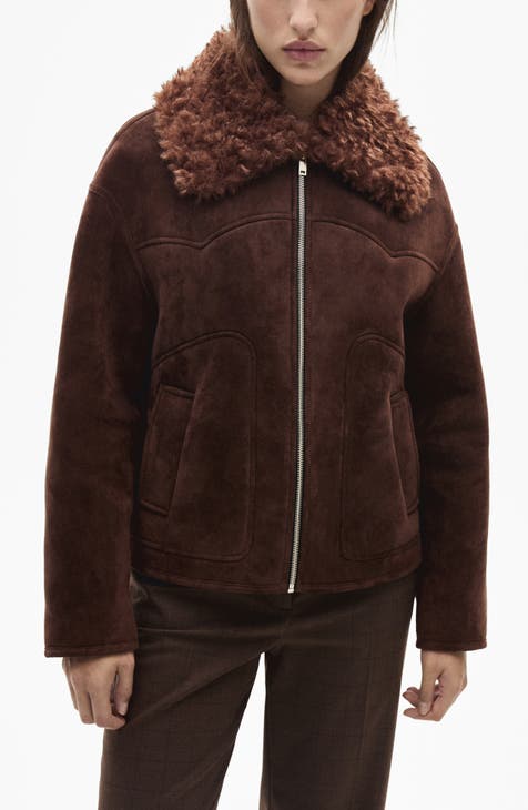 Brown Shearling & Faux Shearling | Nordstrom