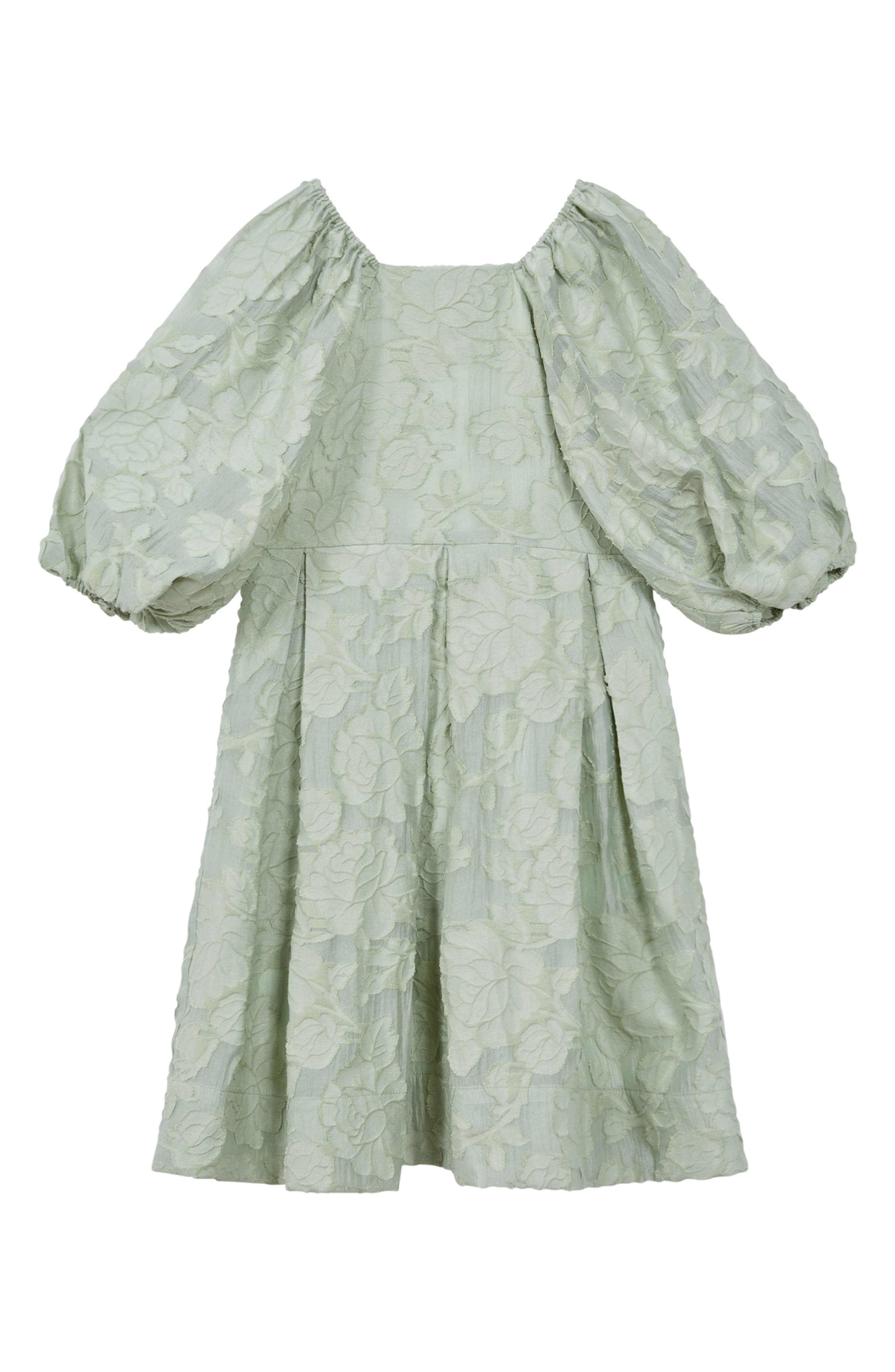Reiss Kids' Thea Jr. Floral Jacquard Dress | Nordstromrack