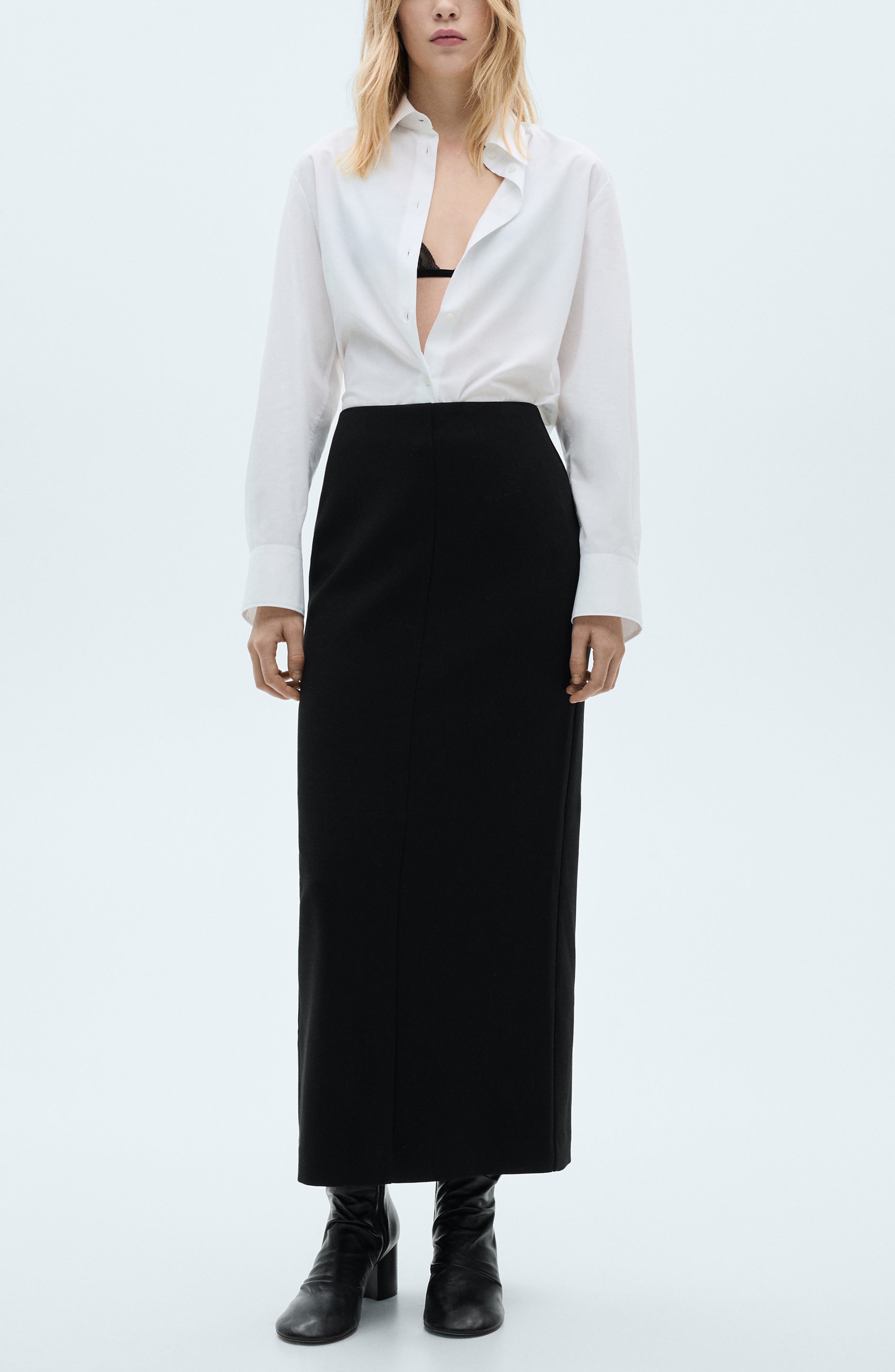 MANGO Cotton Blend Shirt | Nordstromrack