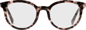 eyebobs Rush Hour 48mm Blue Light Blocking Round Reading Glasses ...