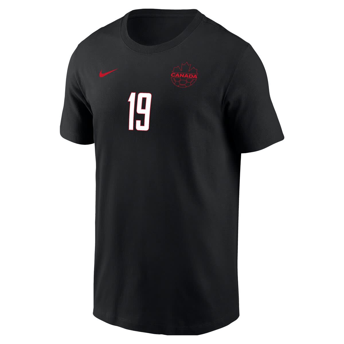 Nike Men's Nike Alphonso Davies Black Canada Soccer Away Name & Number ...