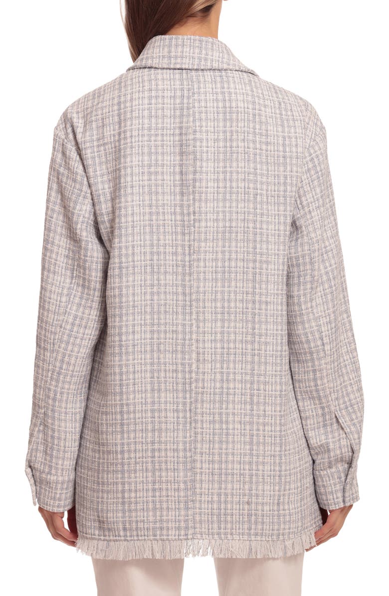 Avec Les Filles Marsh Fringed Tweed Shacket | Nordstromrack