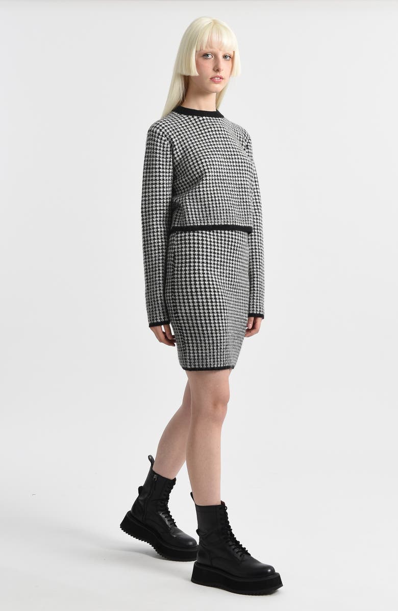 Molly Bracken Check Crop Sweater | Nordstrom