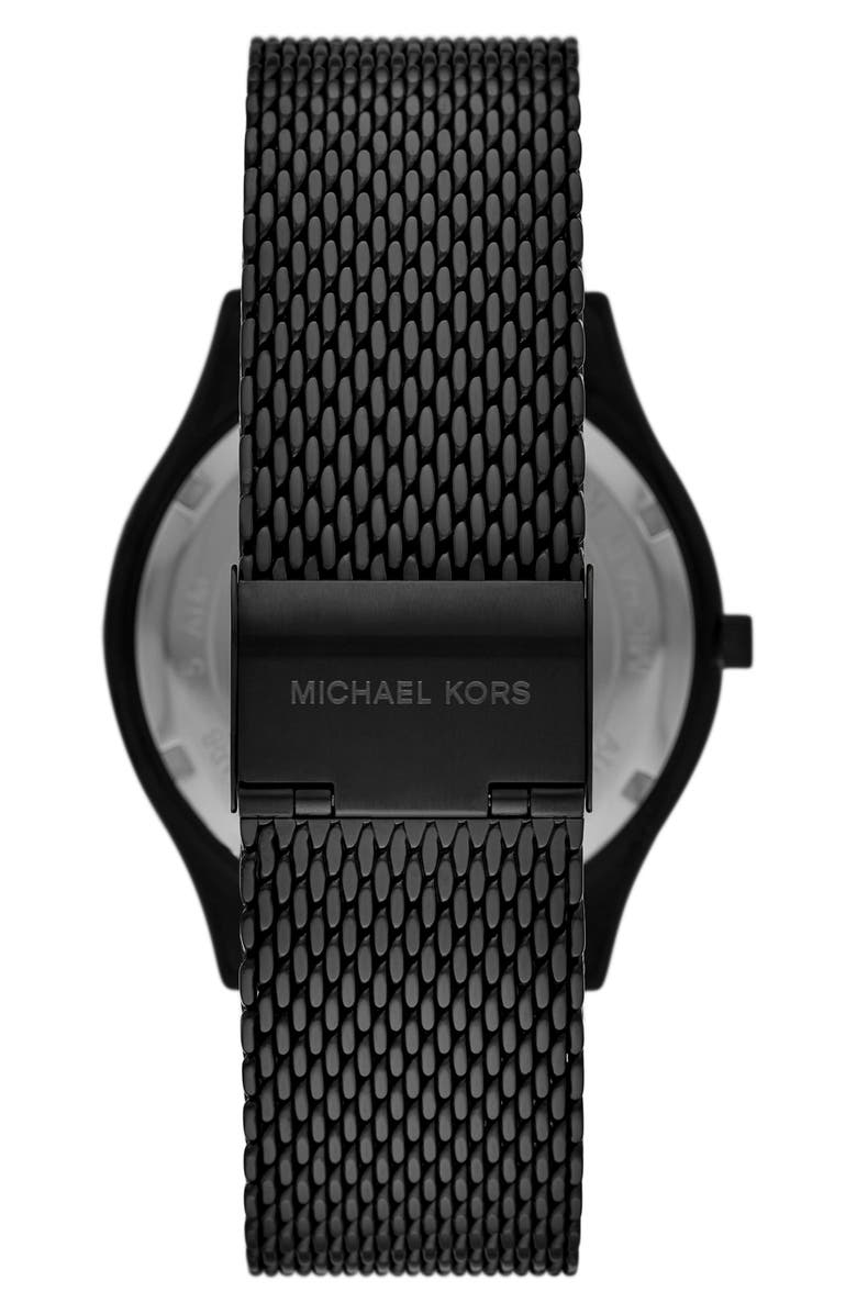 Michael Kors Runway Quartz Mesh Strap Watch & Leather Card Case, 44mm ...