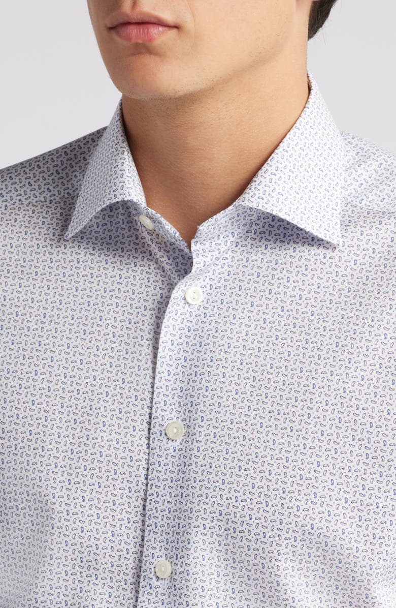 Eton Slim Fit Micro Paisley Print Dress Shirt | Nordstromrack