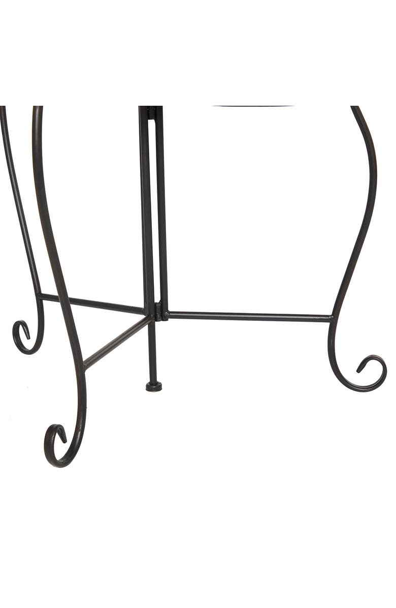SONOMA SAGE HOME Black Metal Indoor Outdoor 3 Tier Scroll Plantstand ...