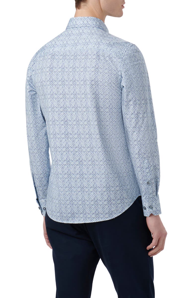 Bugatchi James OoohCotton® Geometric Print Button-Up Shirt | Nordstromrack