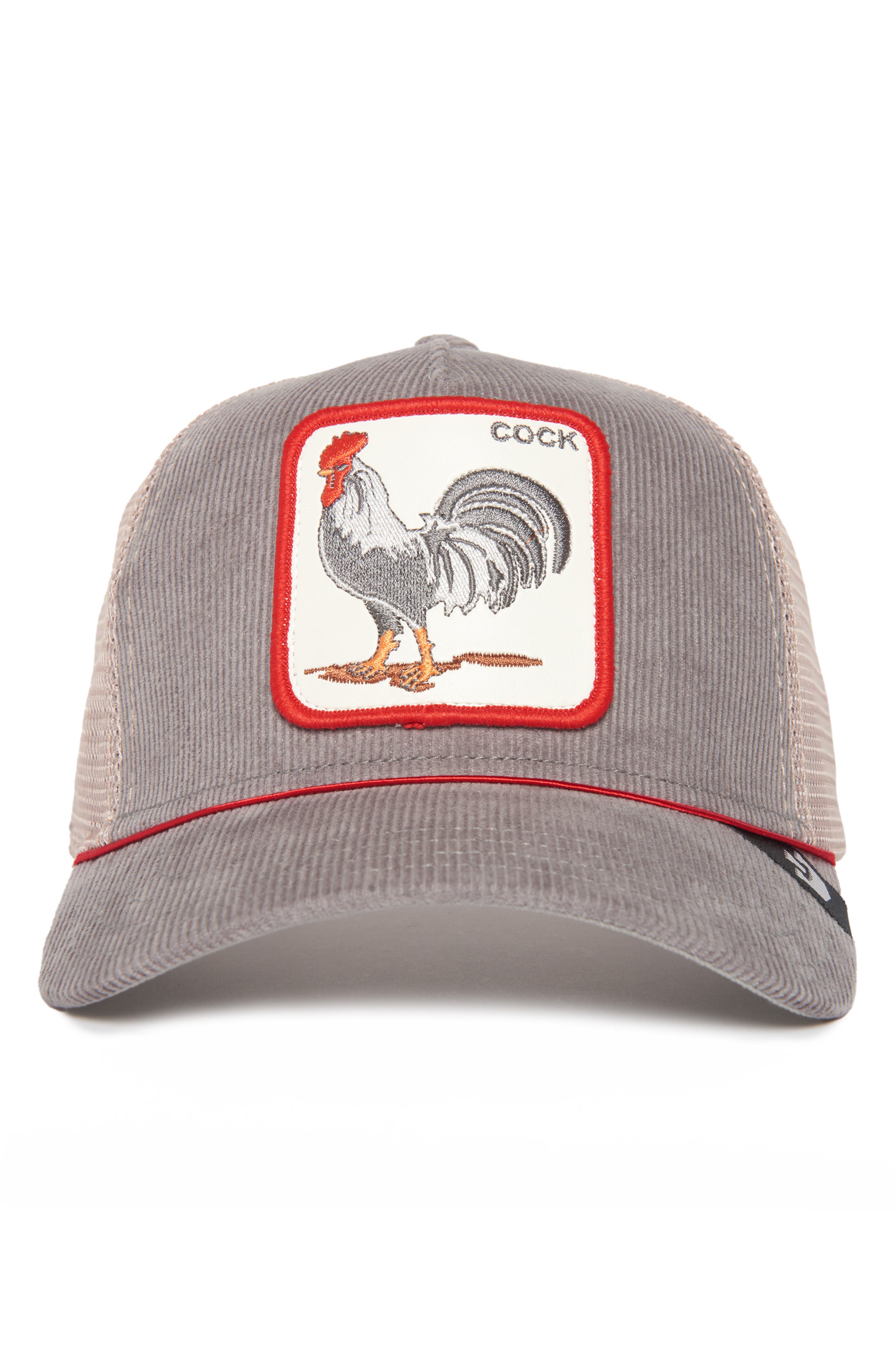 The Arena Cock Patch Corduroy Trucker Hat (Men) | Nordstromrack