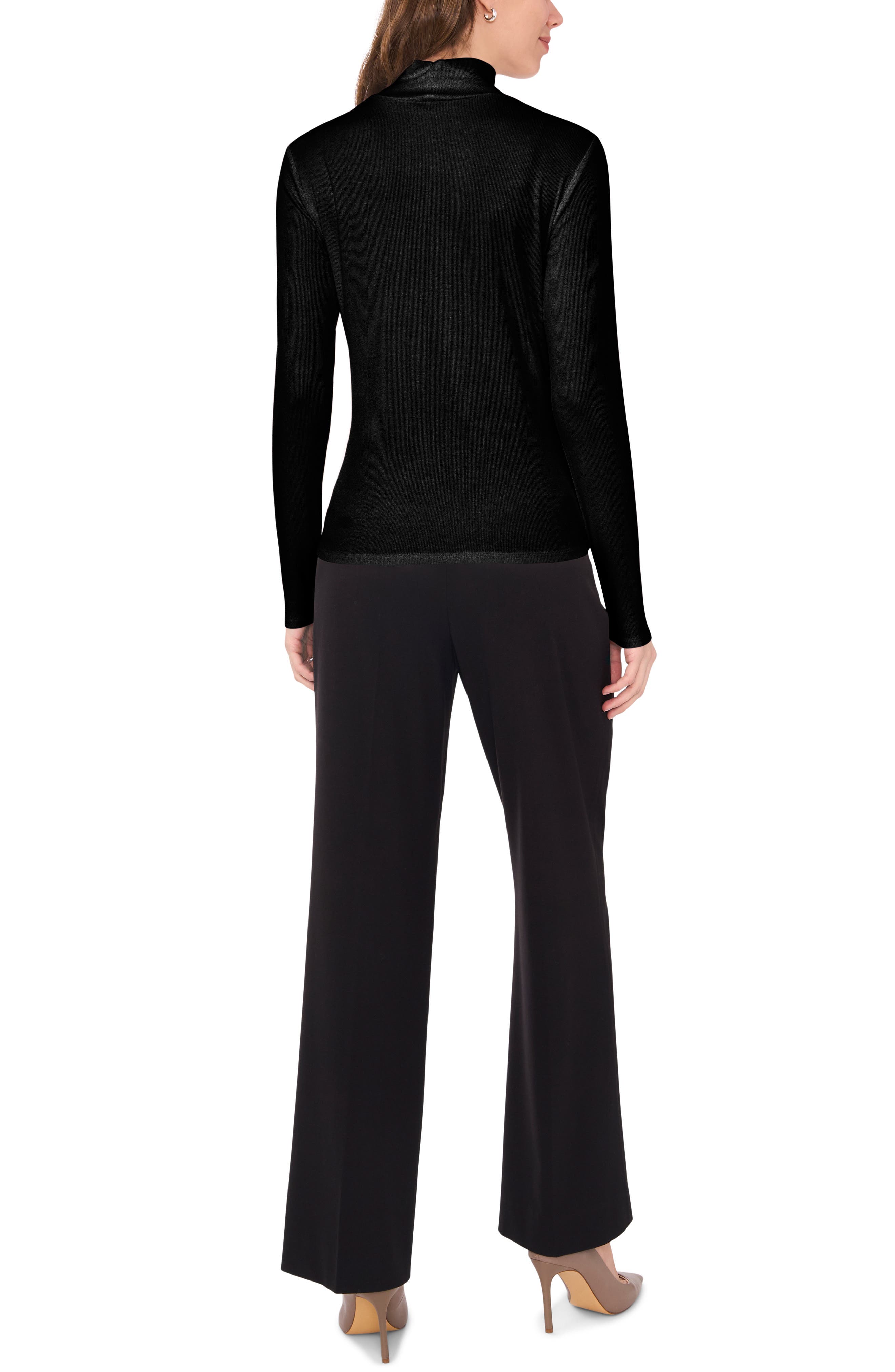 Halogen® Ribbed Mock Neck Top | Nordstromrack
