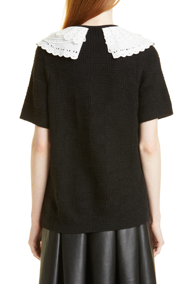 MUNTHE Lace Collar Sweater | Nordstrom