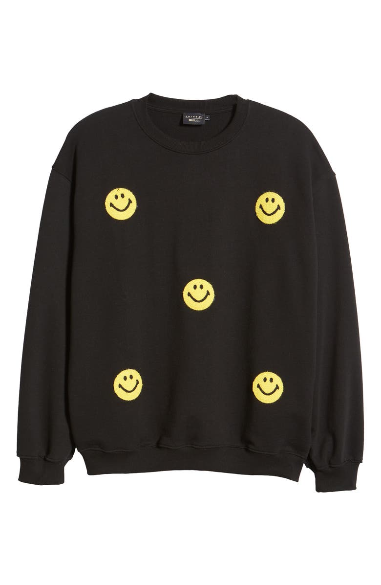 JOSHUAS Smiley® x JOSHUAS Unisex Smiley Face Patch Cotton Fleece ...