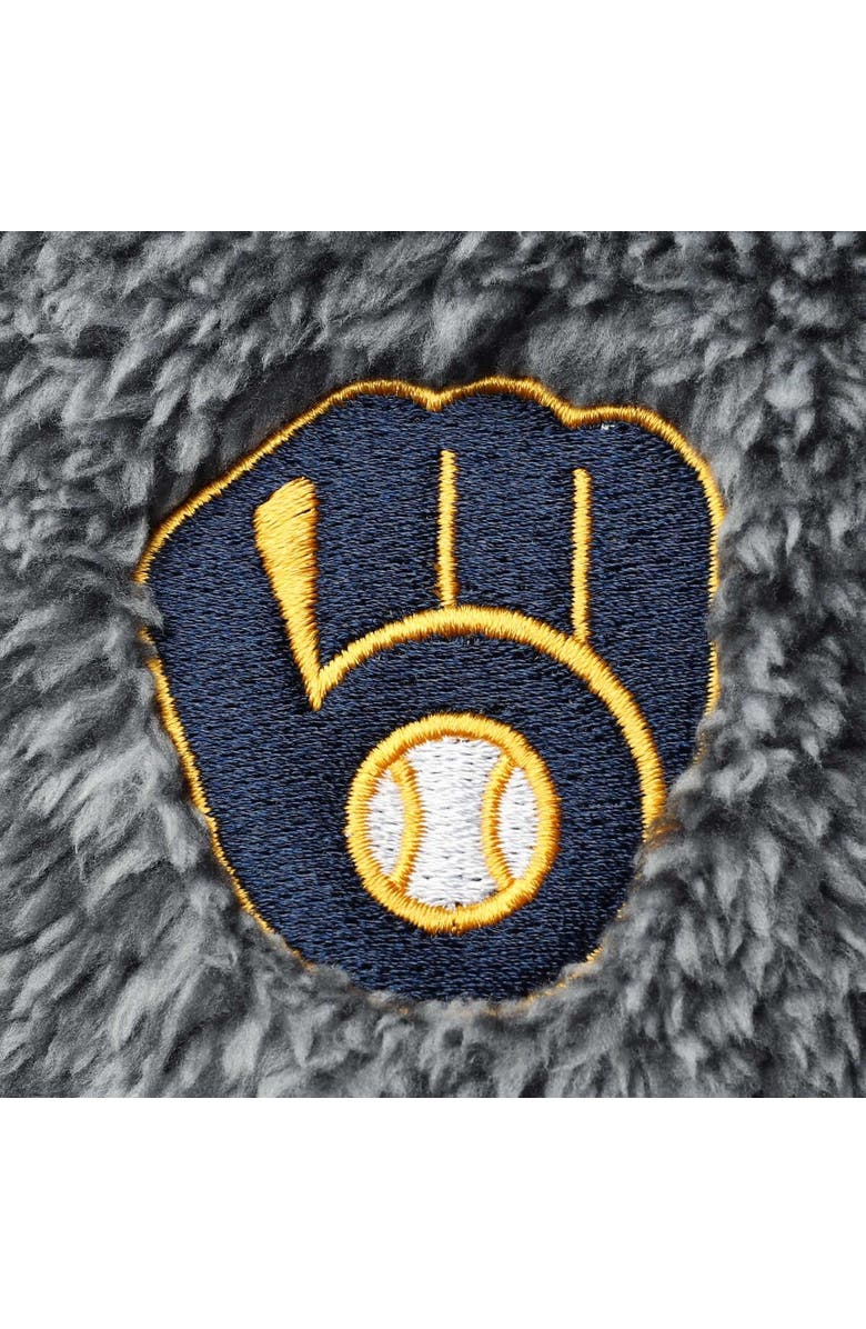 Outerstuff Newborn & Infant Gray Milwaukee Brewers Game Nap Teddy ...