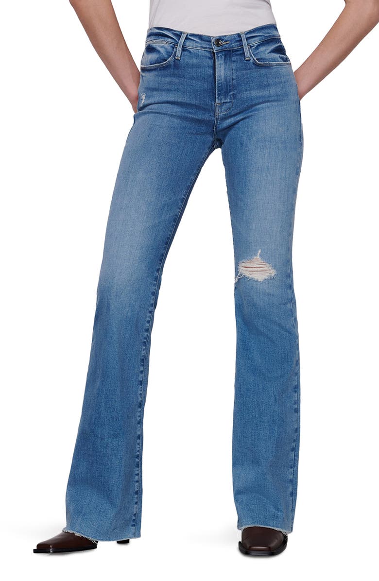 FRAME Le High (Bio)degradable Flare Degradable Organic Cotton Jeans ...