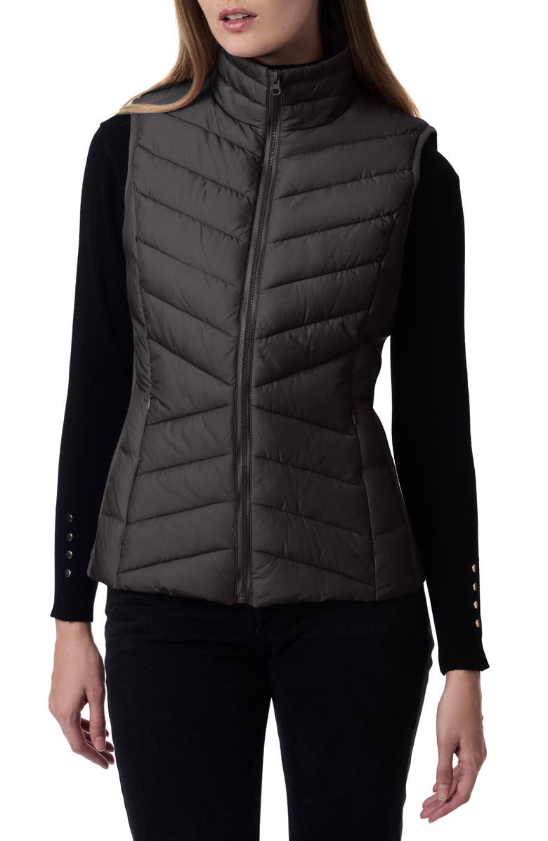 Bernardo Chevron Quilted Puffer Vest | Nordstromrack