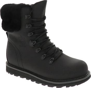 Royal Canadian Cambridge Waterproof Boot with Genuine Shearling Trim ...