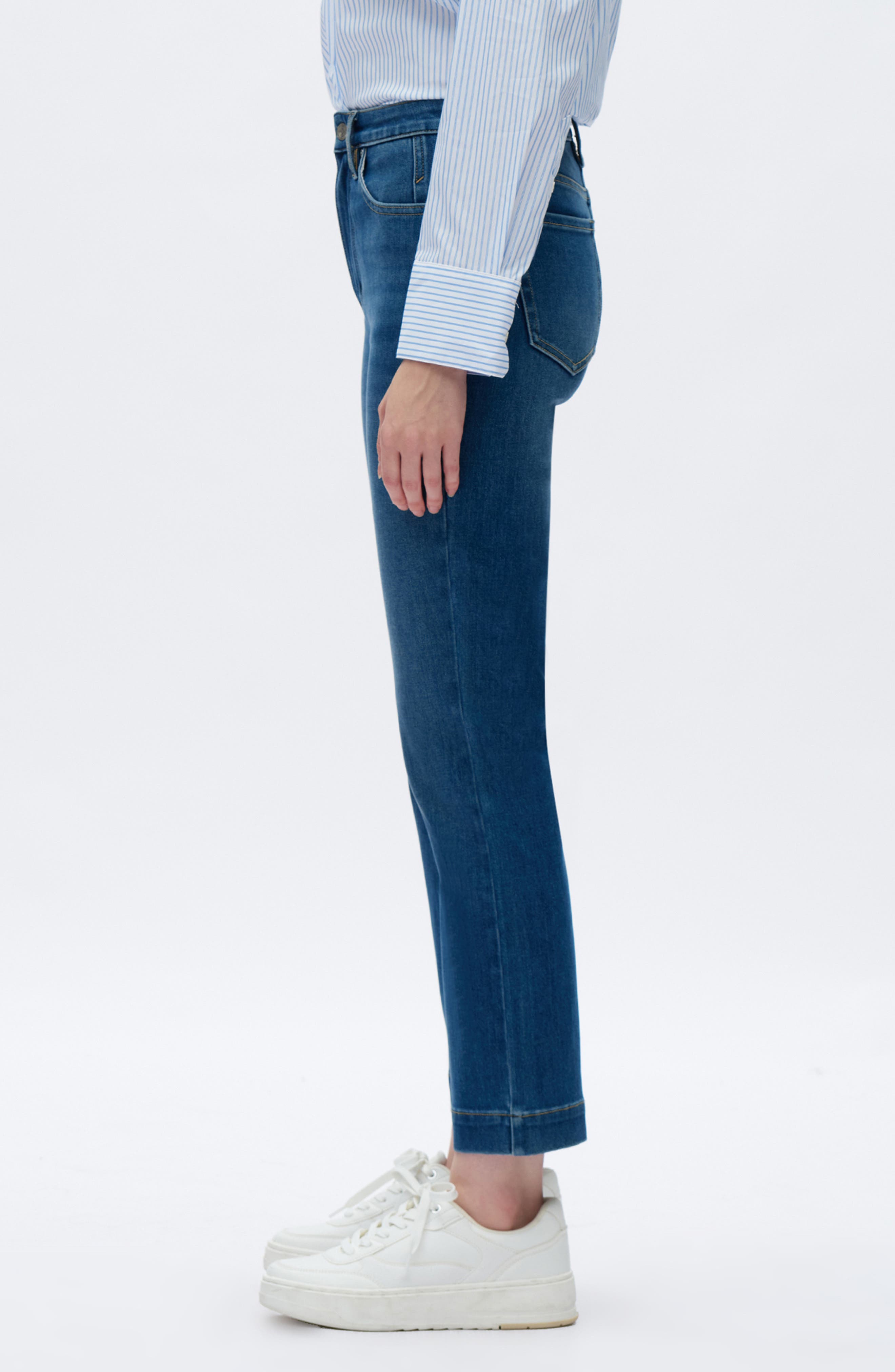 Bayeas High Waist Straight Leg Jeans | Nordstrom