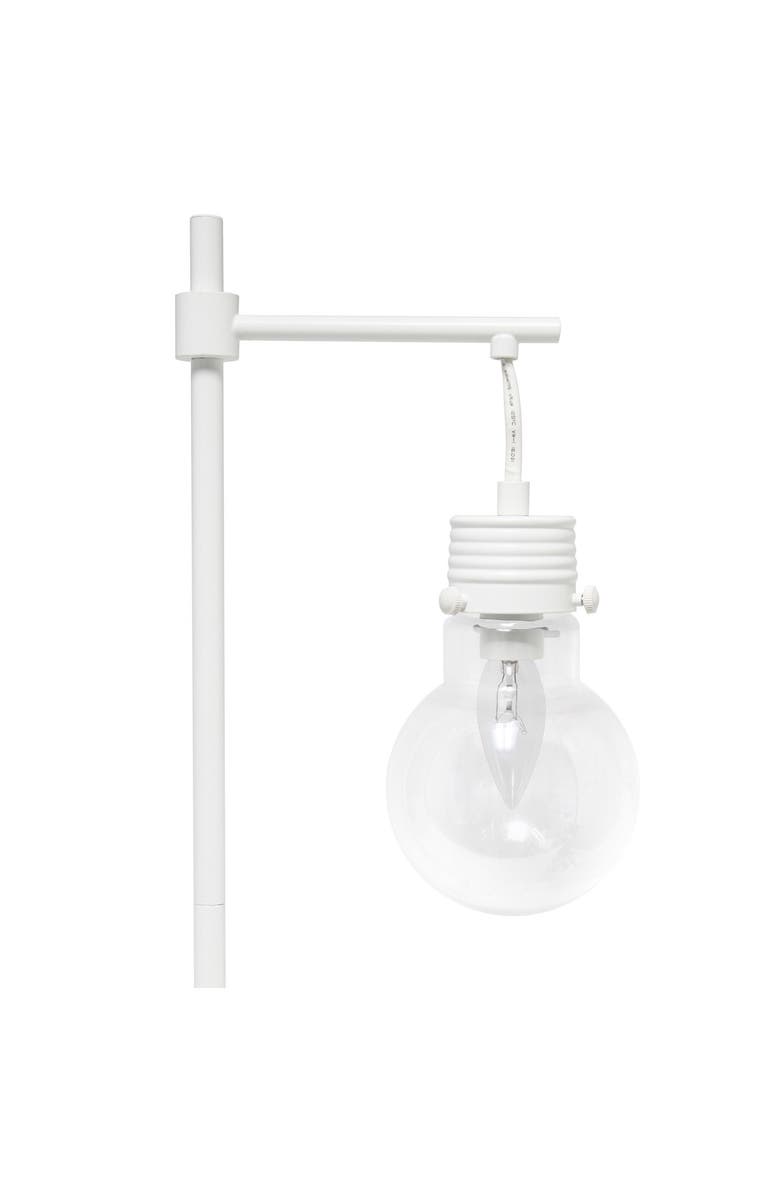LALIA HOME White Matte Light Beacon Table Lamp with Clear Glass Shade ...