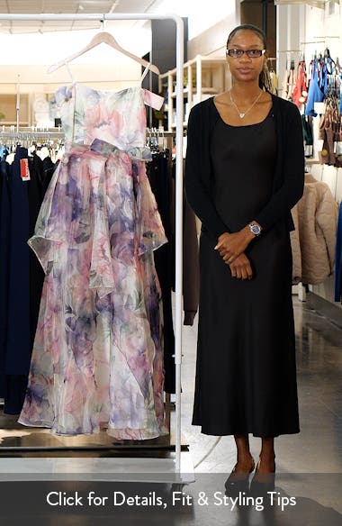 Eliza J Floral Off the Shoulder Ballgown | Nordstrom