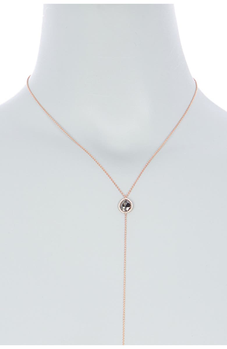 Meira T 14K Rose Gold Rough & Pave Diamond Y-Drop Necklace | Nordstromrack