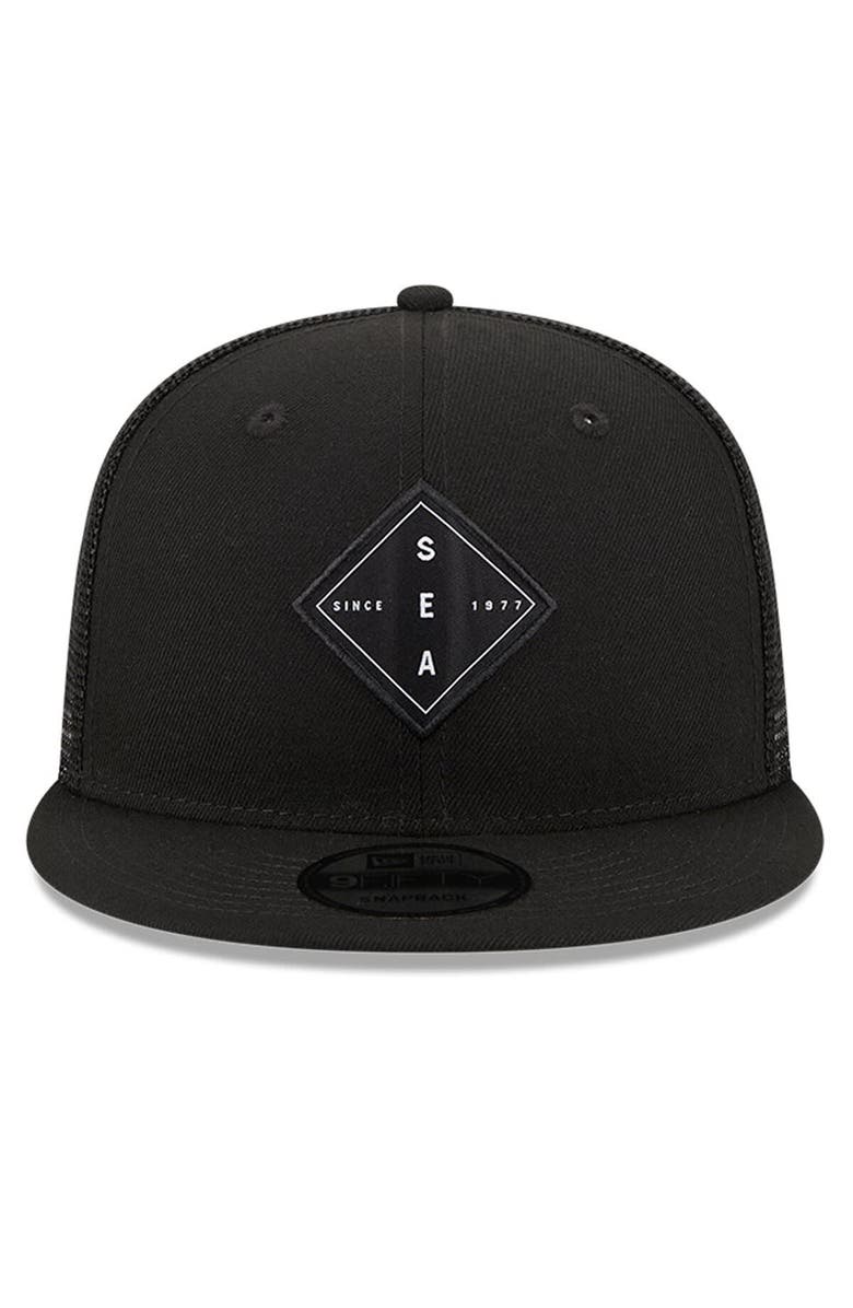 New Era Men's New Era Black Seattle Mariners Diamond Vert Trucker ...