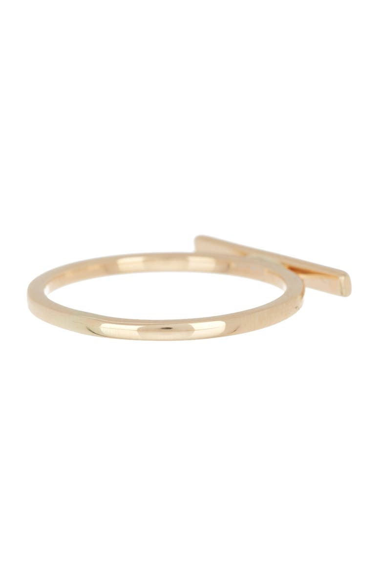 KARAT RUSH 14K Yellow Gold Sideways Bar Ring | Nordstromrack
