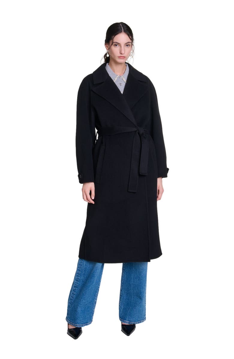 maje Double-faced mid-length coat | Nordstrom