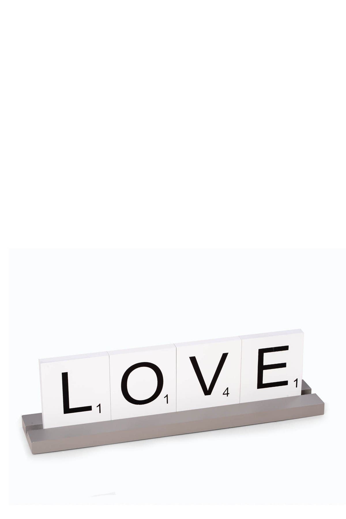 Bey-Berk White Love Scrabble Letter Tile Sign | Nordstromrack