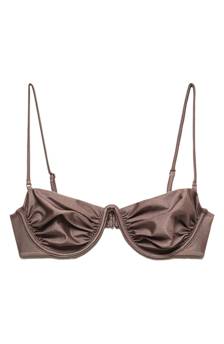 MANGO Shiny Underwire Bikini Top | Nordstrom