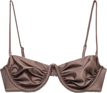 MANGO Shiny Underwire Bikini Top | Nordstrom