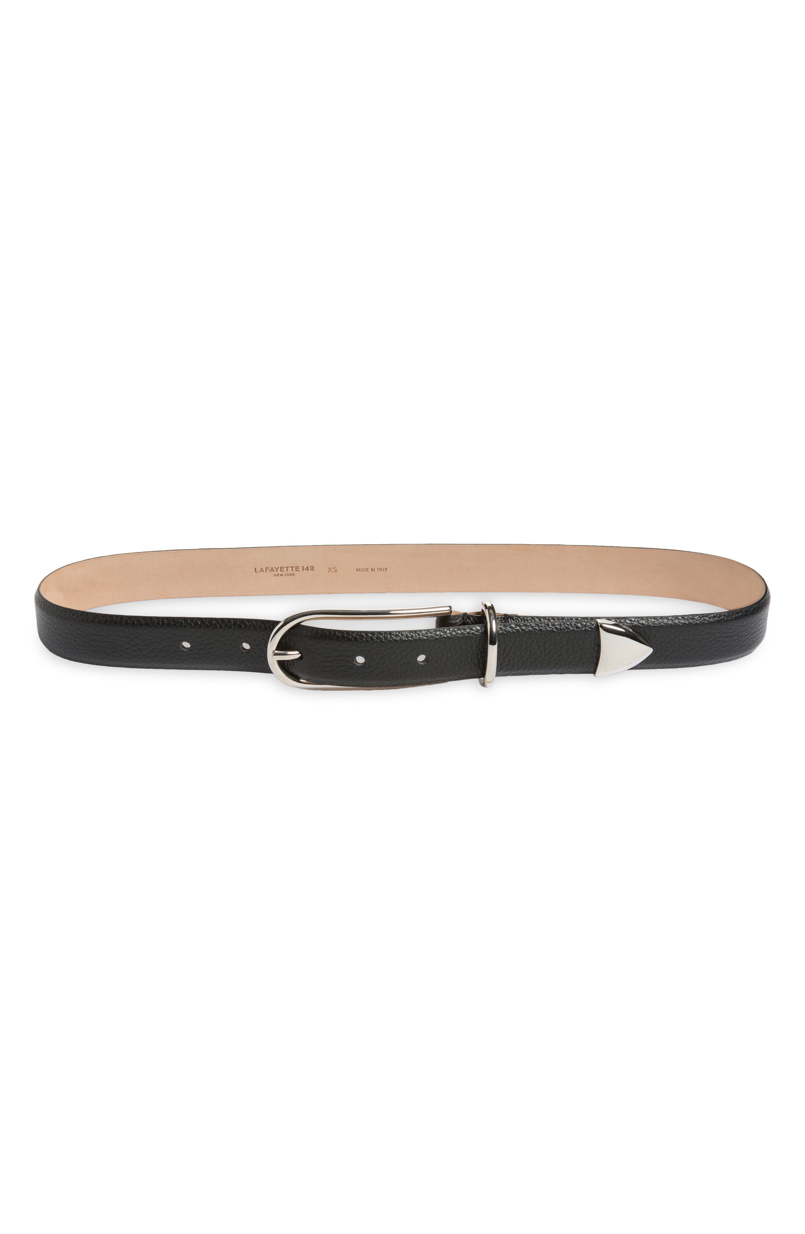 Lafayette 148 New York Pyramid Leather Belt | Nordstrom