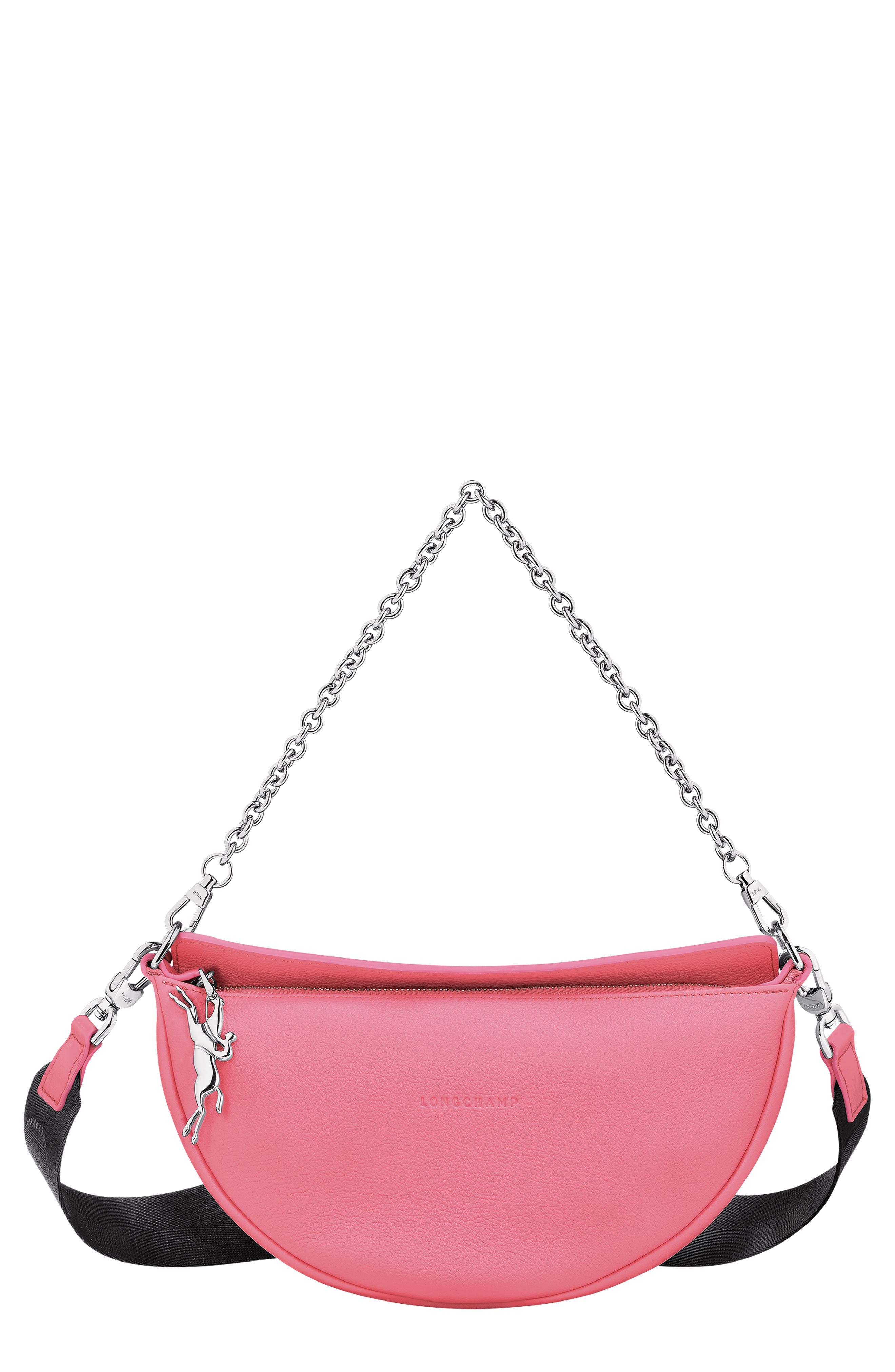 Longchamp Smile Small Half Moon Leather Crossbody Bag | Nordstrom
