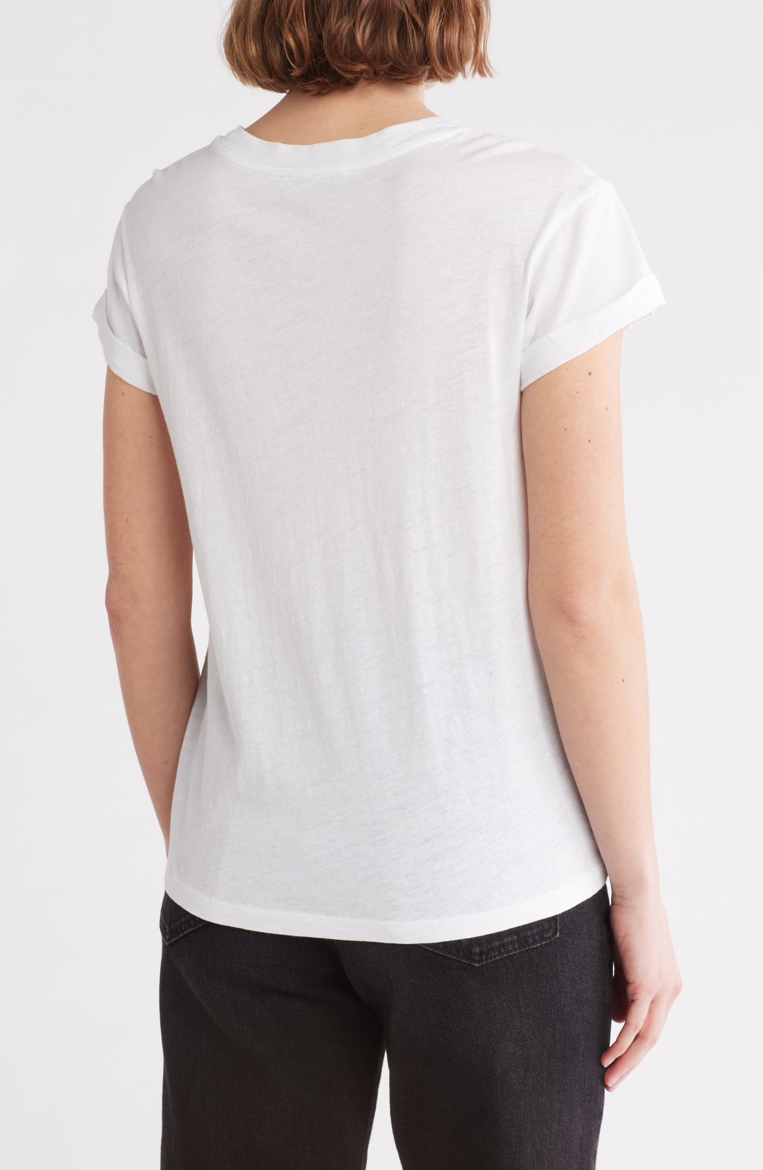 AllSaints Mono Rose Anna Cotton Graphic T-Shirt | Nordstromrack