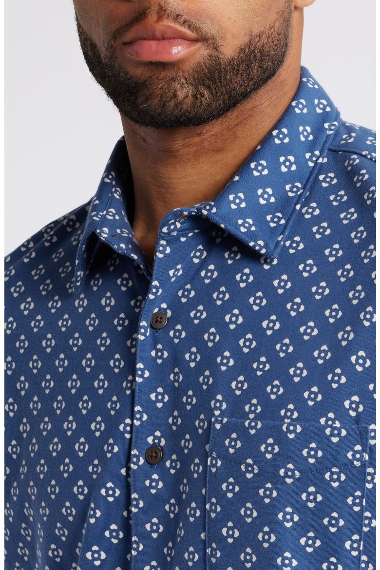 Print Short Sleeve Cotton Button-Up Shirt (Men) | Nordstromrack