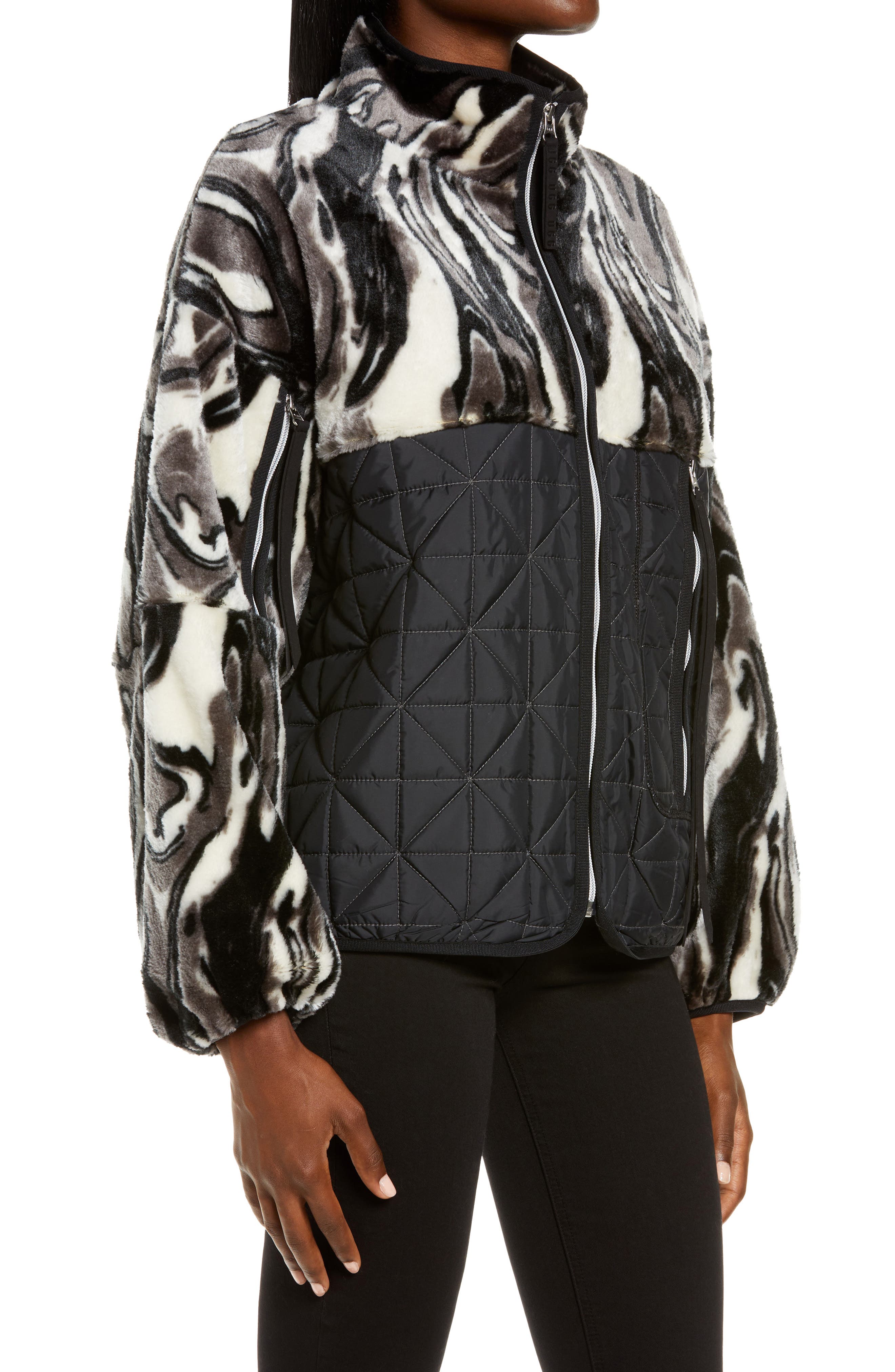 UGG® Marlene Quilted Fleece Jacket | Nordstromrack