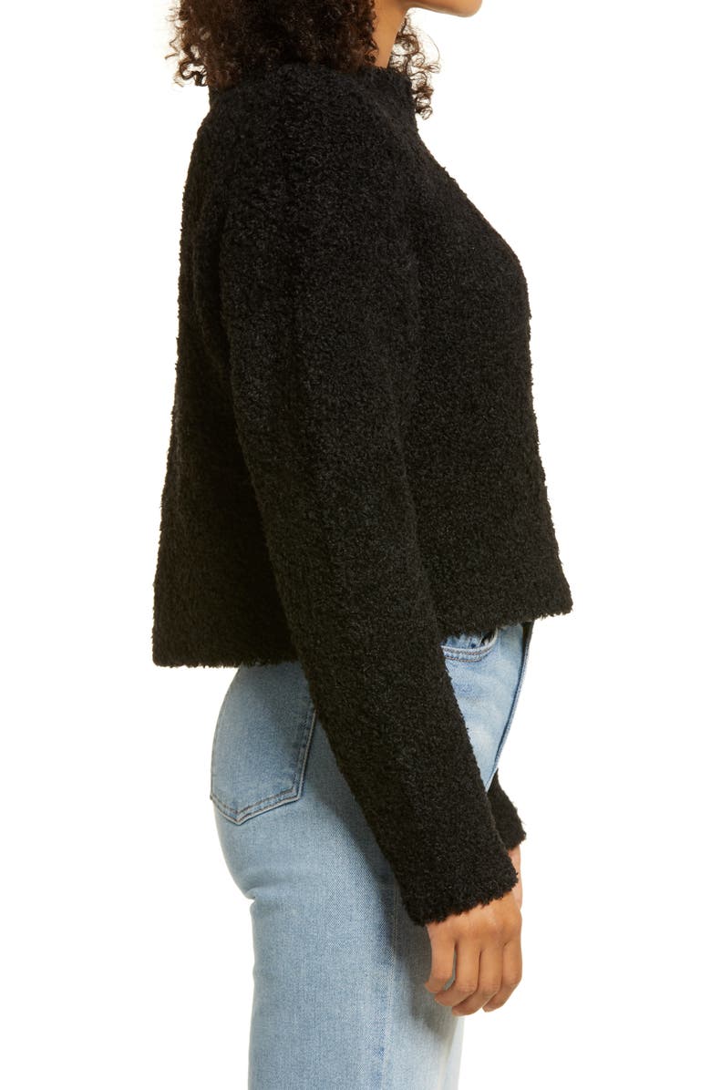 Halogen® Crop Bouclé Sweater | Nordstrom