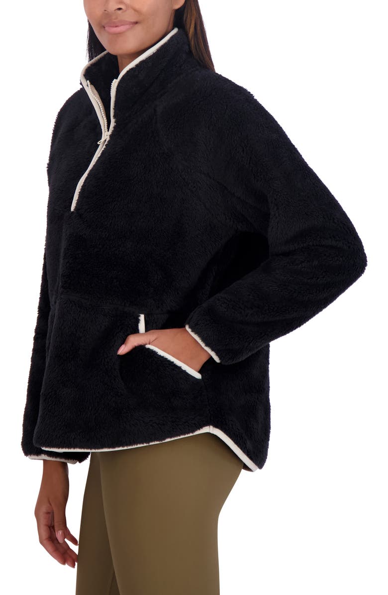 SAGE COLLECTIVE Wander Faux Shearling Half Zip Jacket | Nordstromrack