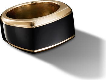 David Yurman Roman 18K Gold Signet Ring with Black Onyx | Nordstrom