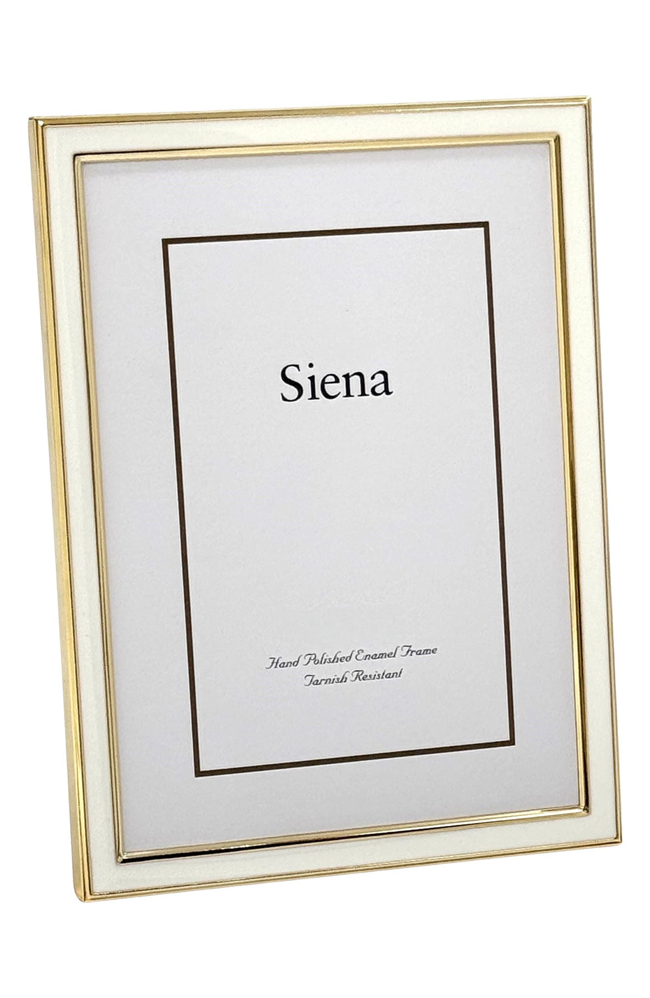 Siena Enamel & Goldtone Border 5" x 7" Picture Frame | Nordstrom