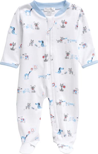 Kissy Kissy Print Zip Footie | Nordstrom