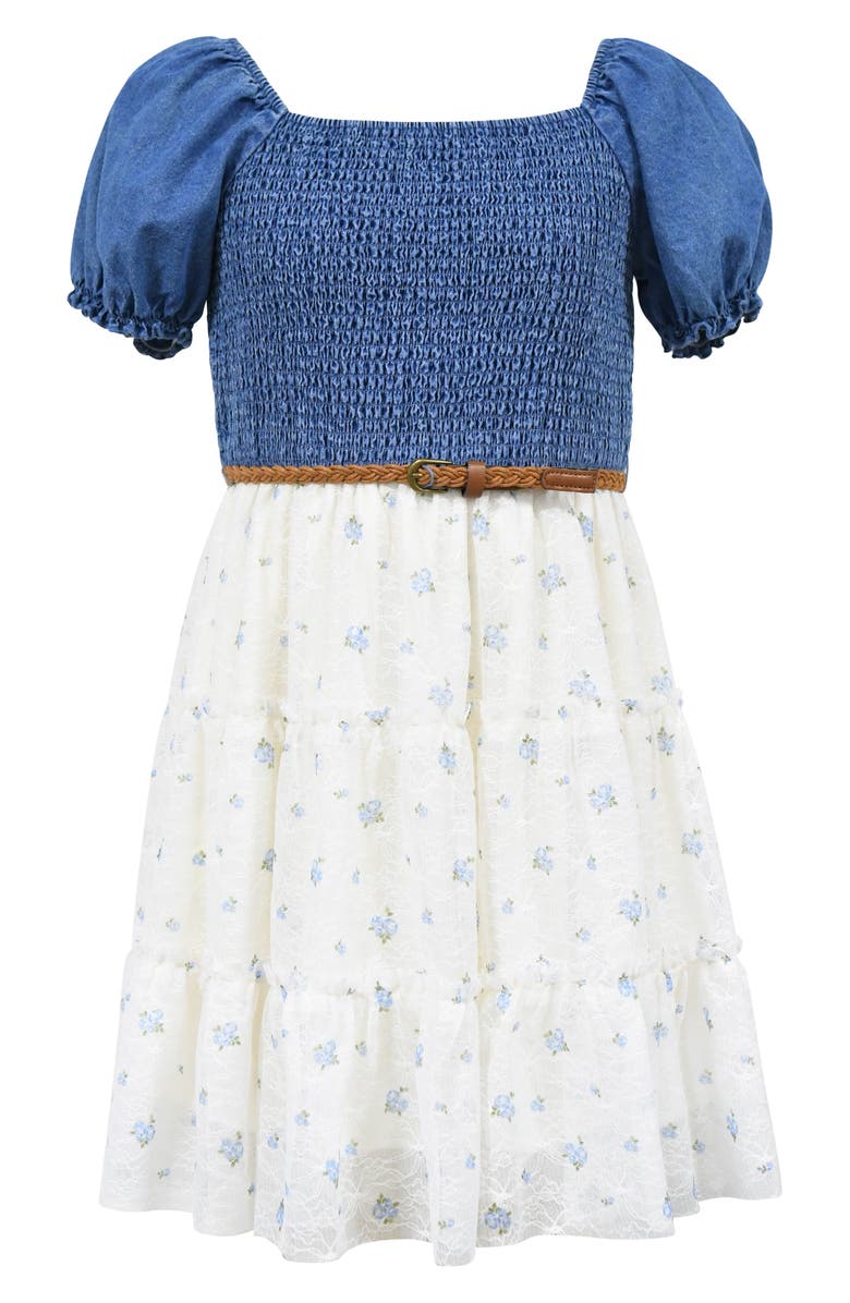 Zunie Kids' Smocked Bodice Tiered Dress | Nordstromrack