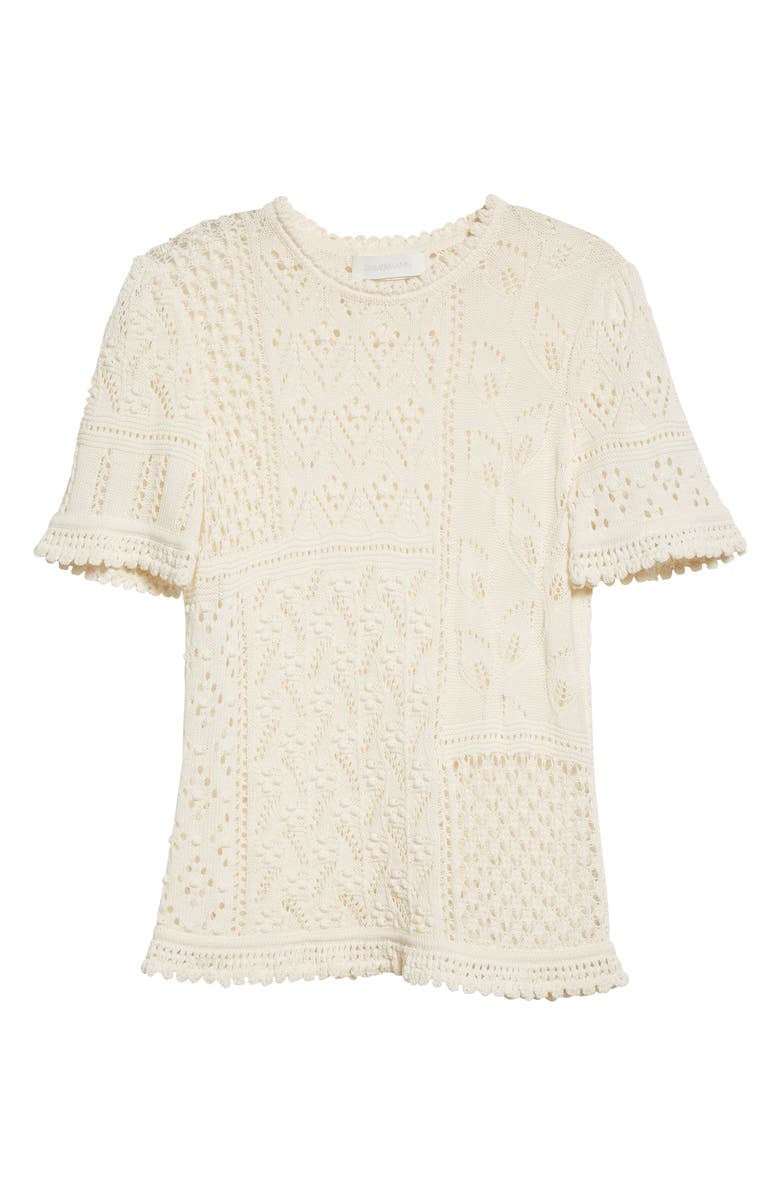 Zimmermann Patchwork Knit Cotton Top | Nordstrom