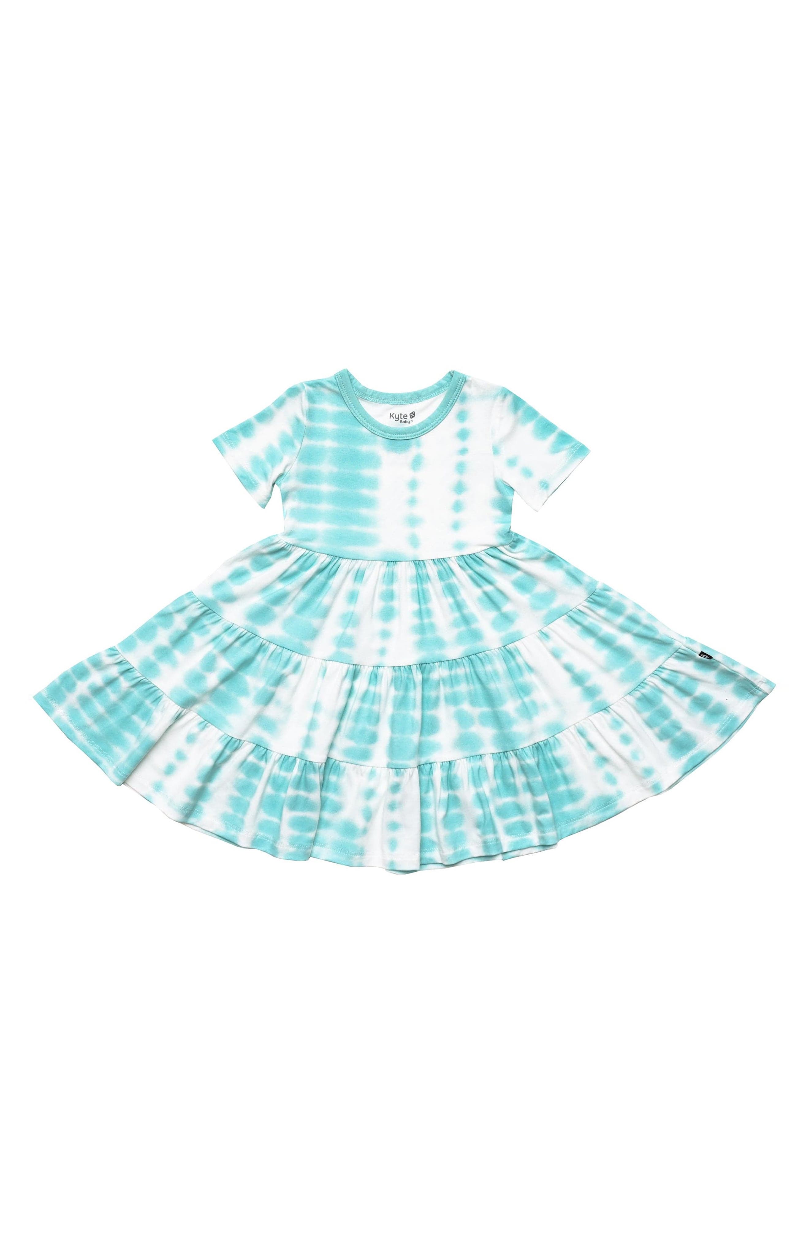 Kyte BABY Kids' Robin Rip Tide Stretch Tiered Dress | Nordstromrack