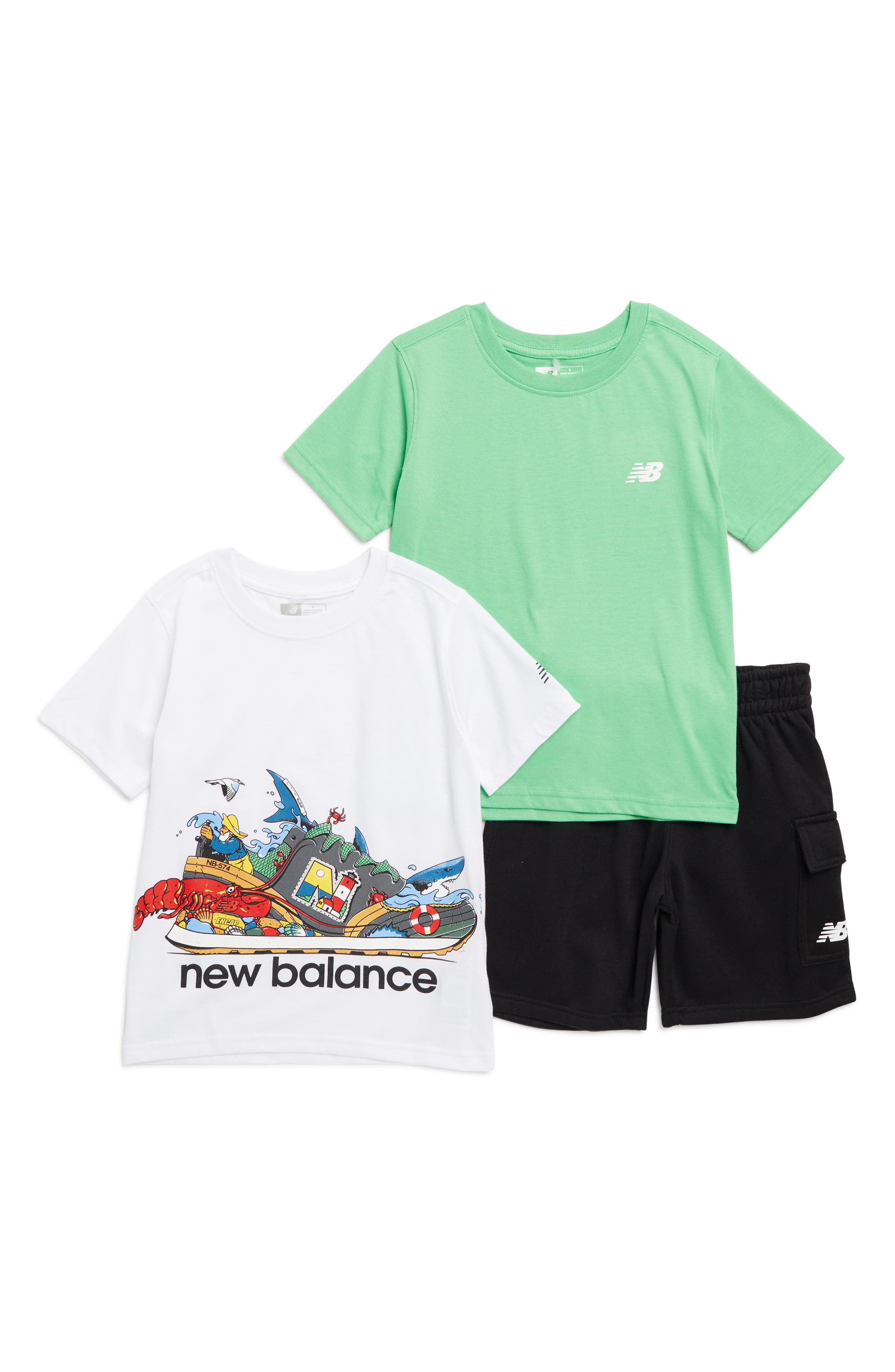 New Balance Kids' Logo T-Shirts & Shorts Set | Nordstromrack