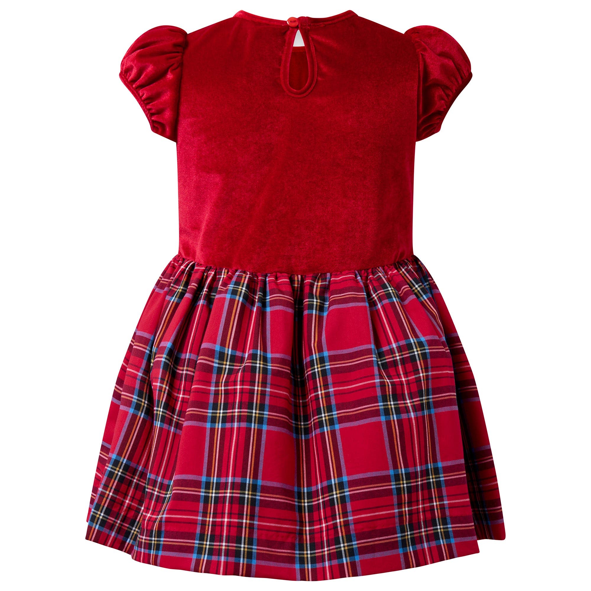 Rachel Riley Red Velvet Check Party Dress | Nordstrom