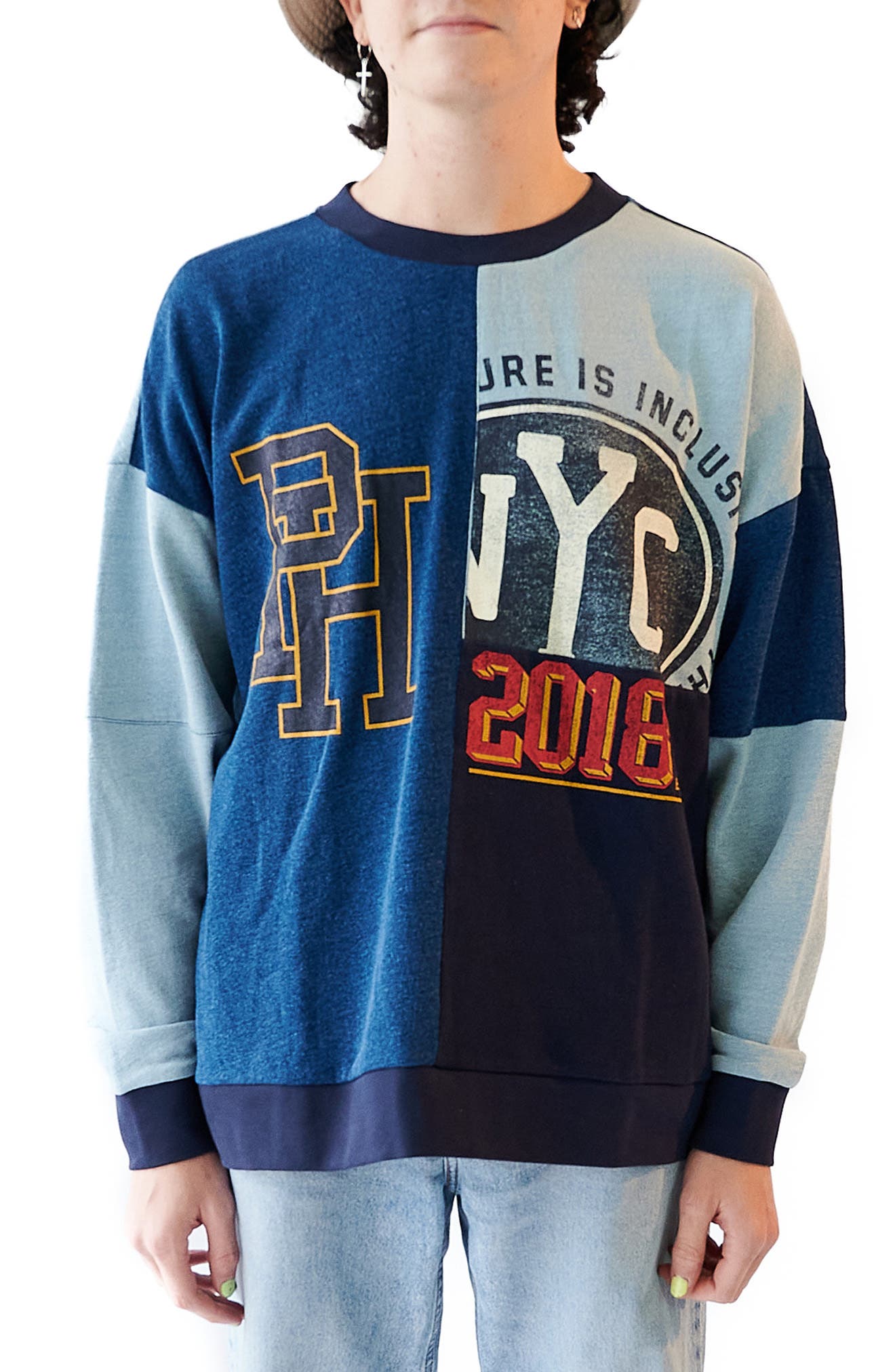 The Phluid Project Gender Inclusive Patchwork Sweatshirt | Nordstromrack