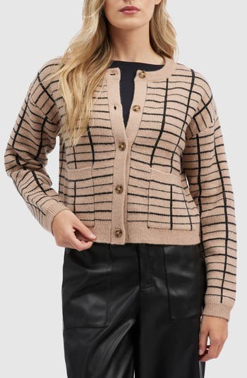 NVLT Windowpane Cardigan Sweater | Nordstromrack