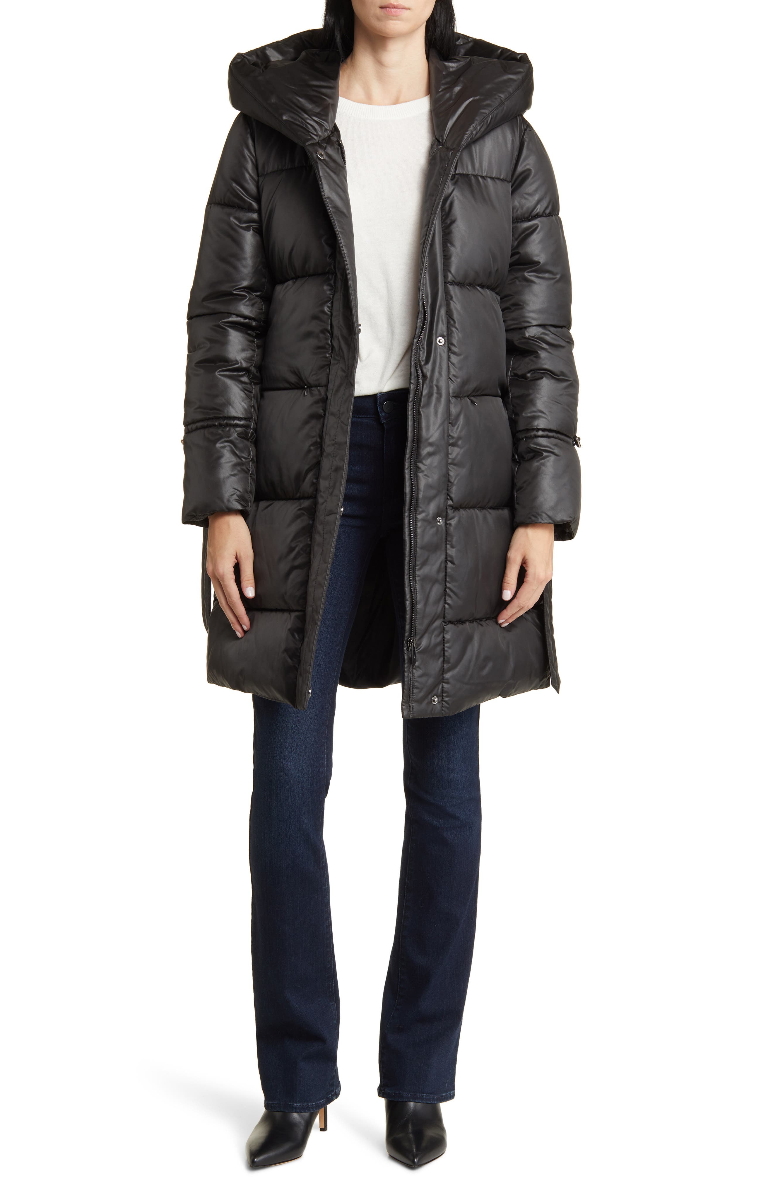 Via Spiga Hooded Puffer Jacket | Nordstrom