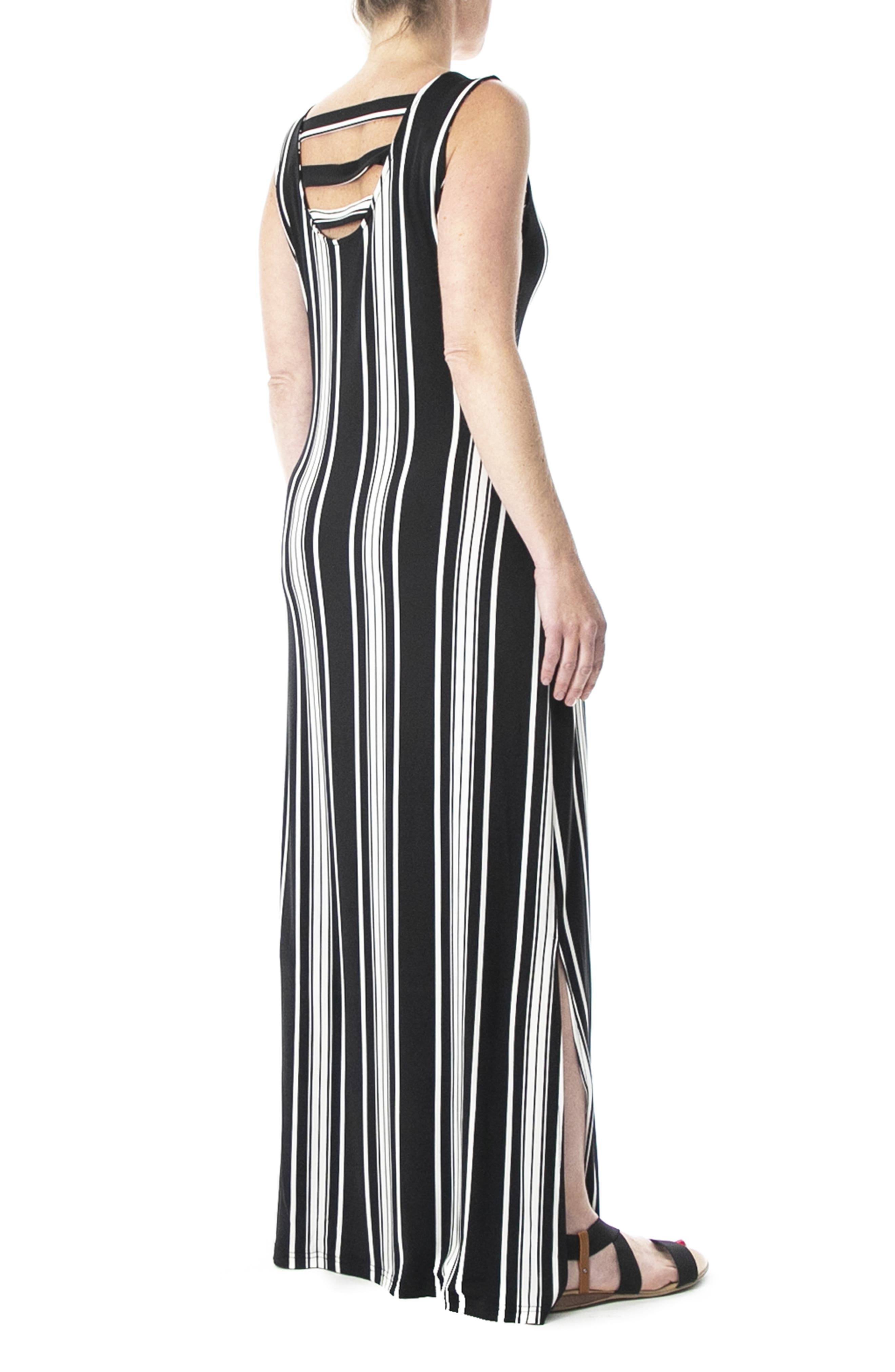 Nina Leonard Stripe Print Maxi Dress | Nordstromrack