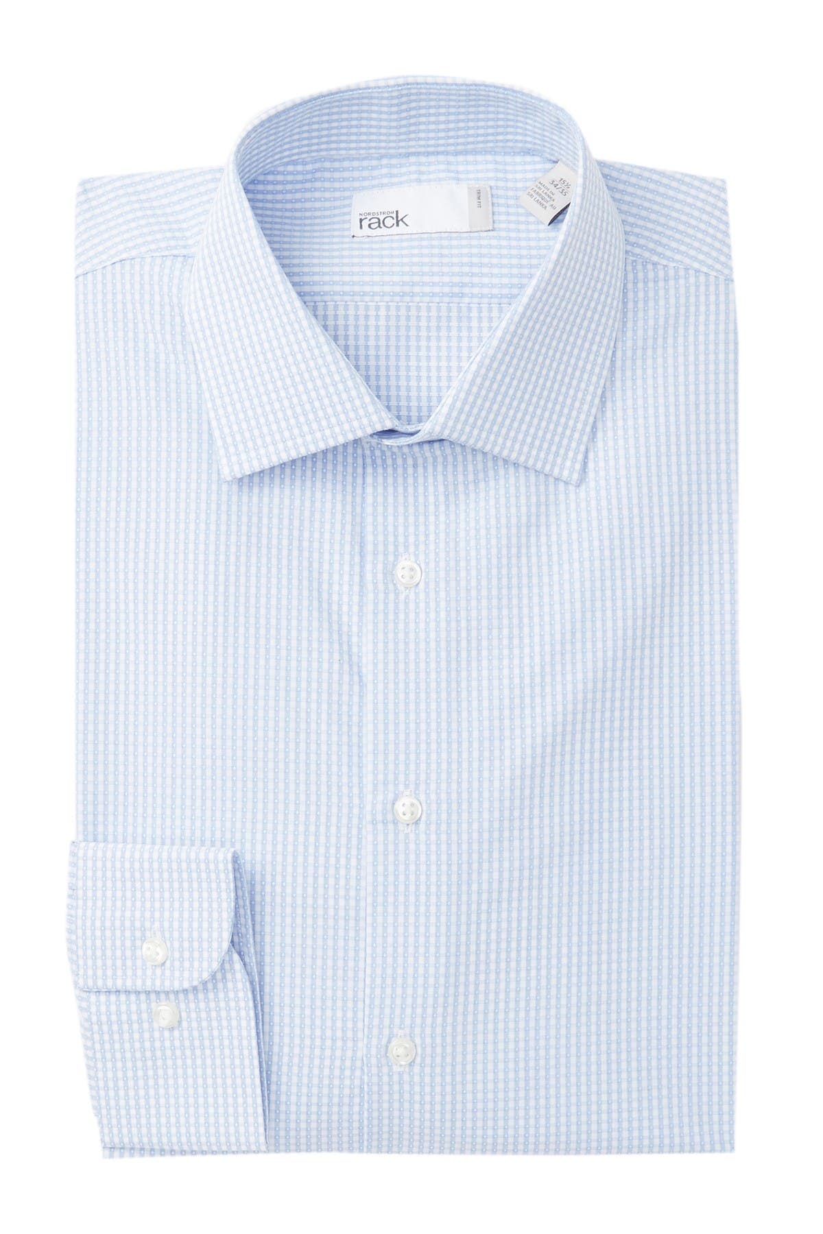 NORDSTROM RACK Trim Fit Large Check Dress Shirt | Nordstromrack