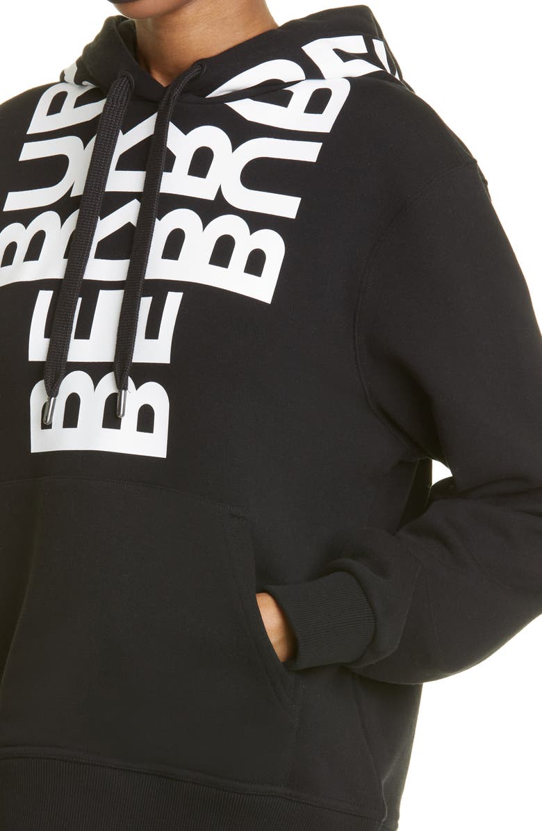 Burberry Women's Poulter Logo Oversize Cotton Hoodie | Nordstromrack